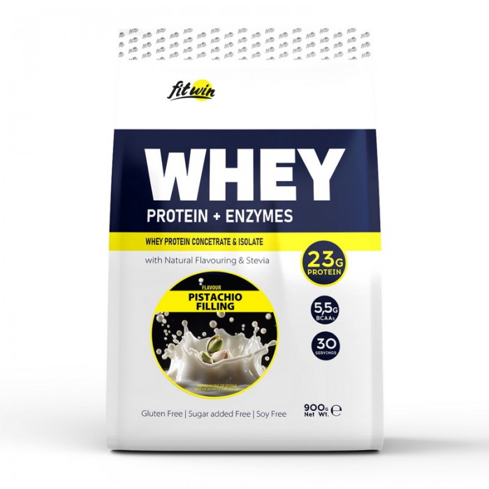 Whey Protein + Enzymes (900 g, pistachio filling) - лише оригінал ...